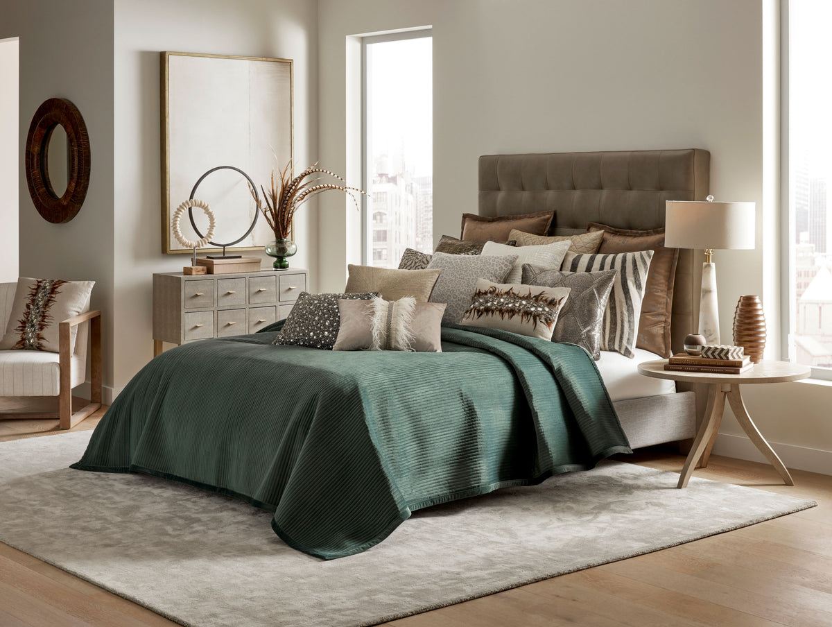 Buy Amara Green Quilt Set For Bedding In USA – cloud9design